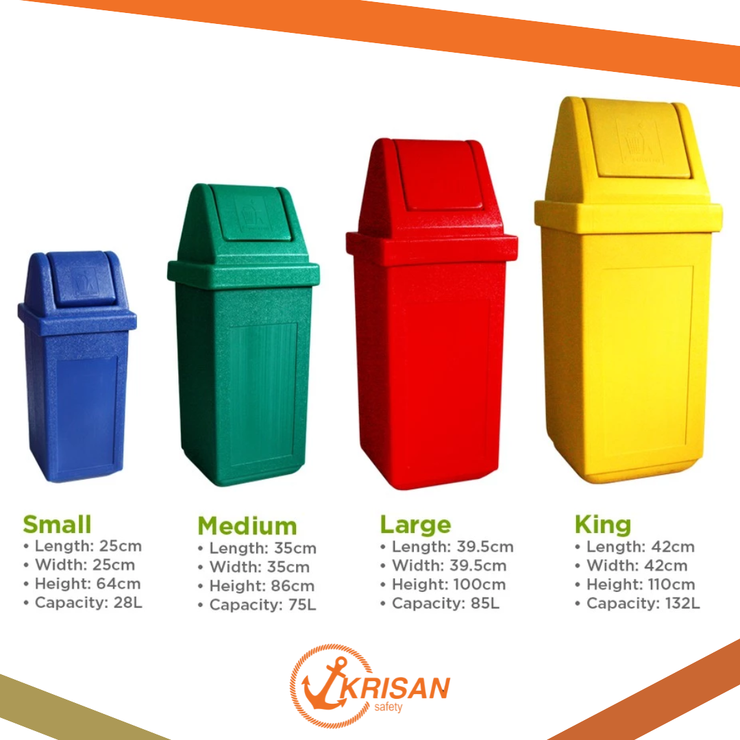 Roller King Wheeled Trash Bin – Krisan Safety and Industrial Corp.